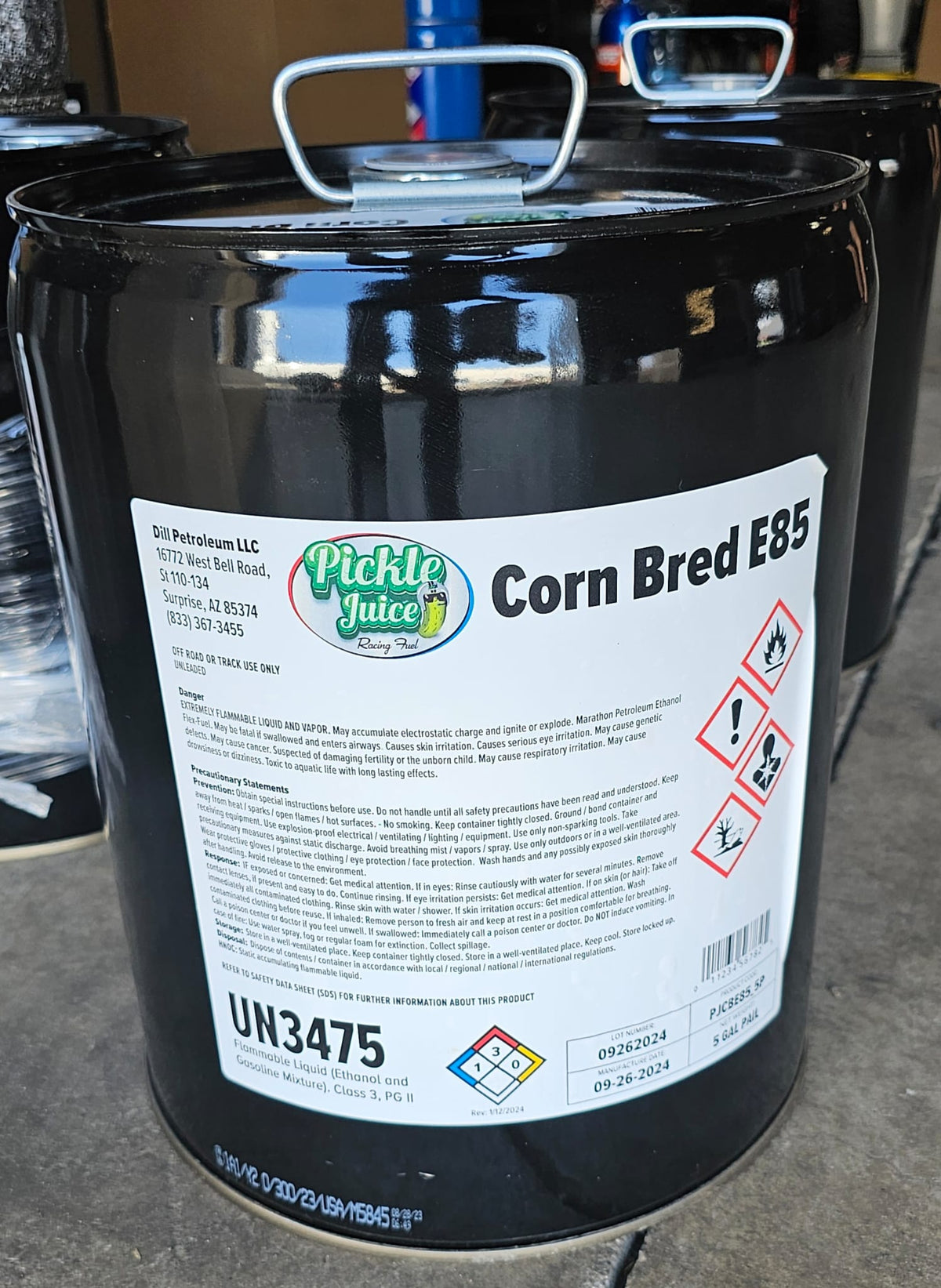 5 Gallons Pickle Juice Corn Bred E85 in Yuma USA. Racing UTV Parts ...